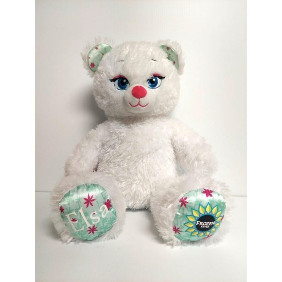 Build-A-Bear | Toys | Buildabear Frozen Elsa Teddy Bear Silver Sparkles ...